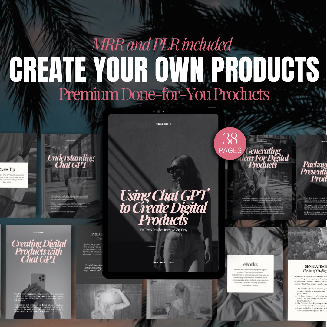 Use ChatGPT To Help You Create Digital Products - with mockups include ...