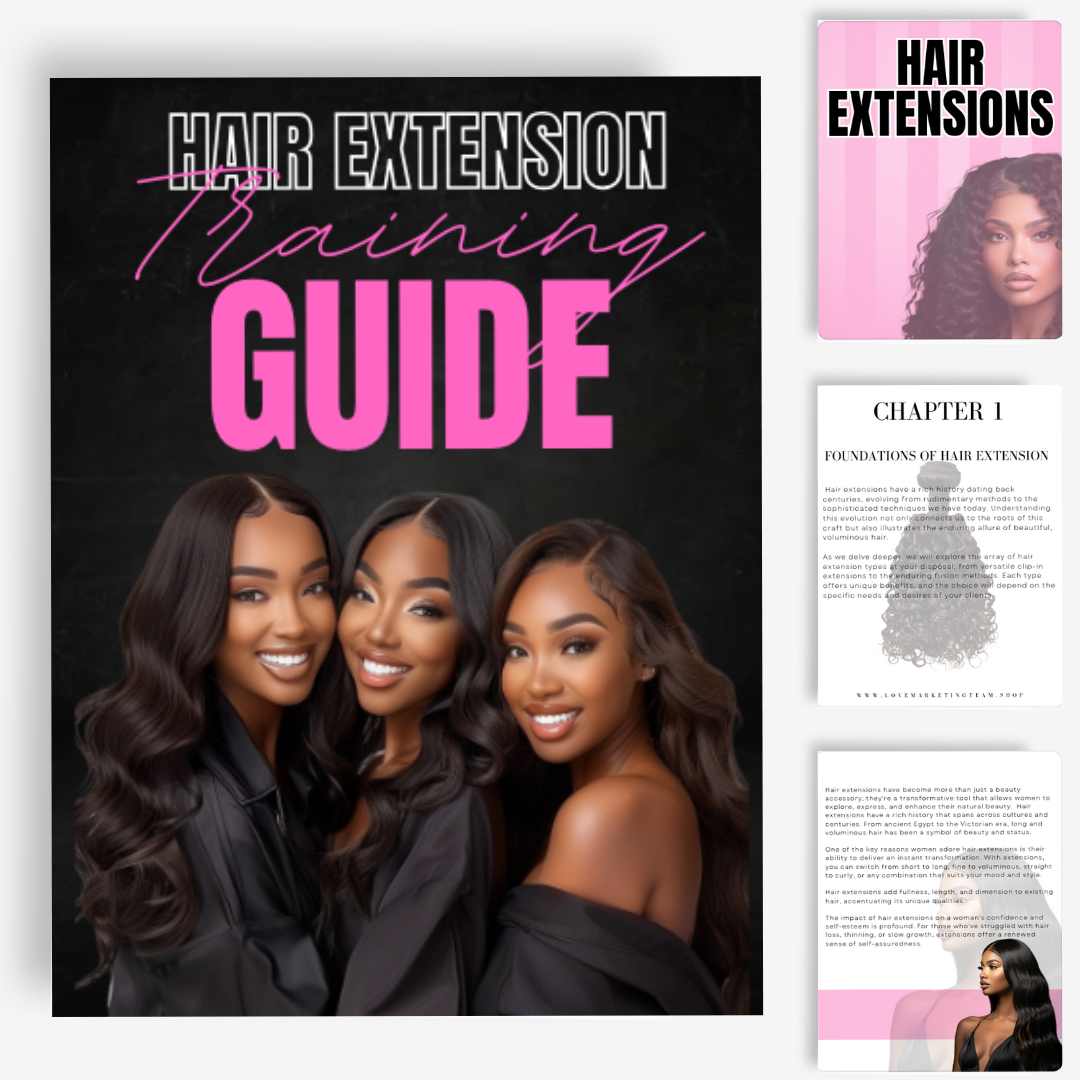 Hair Extension Training Guide | Beauty | E-BOOK | PLR – Love Marketing ...