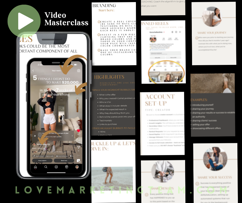 Instagram | REEL ATTRACTION | Video Masterclass – Love Marketing Team, LLC