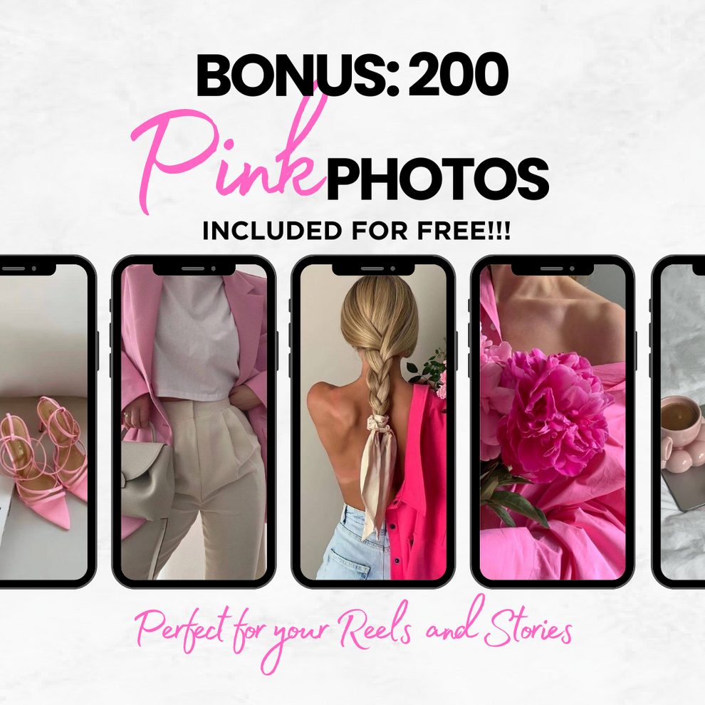 150 Chic Pink Aesthetic Video Reels | Faceless IG videos for stories a ...