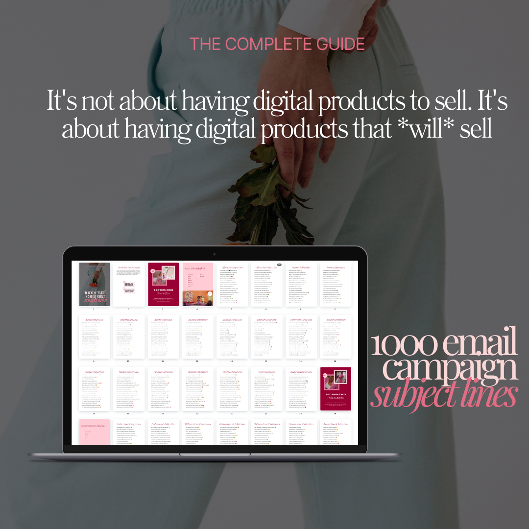 1000 EMAIL CAMPAIGN SUBJECTLINES Mockups included! – Love Marketing ...