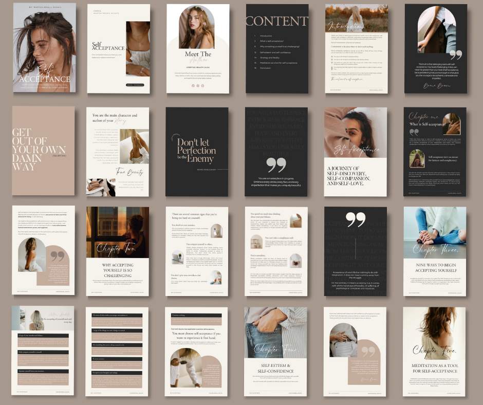 Self Acceptance eBook + Workbook | MRR | Master Resell Rights – Love ...