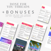 THREADS | DFY | Ready to post + Bonus Bundle – Love Marketing Team, LLC