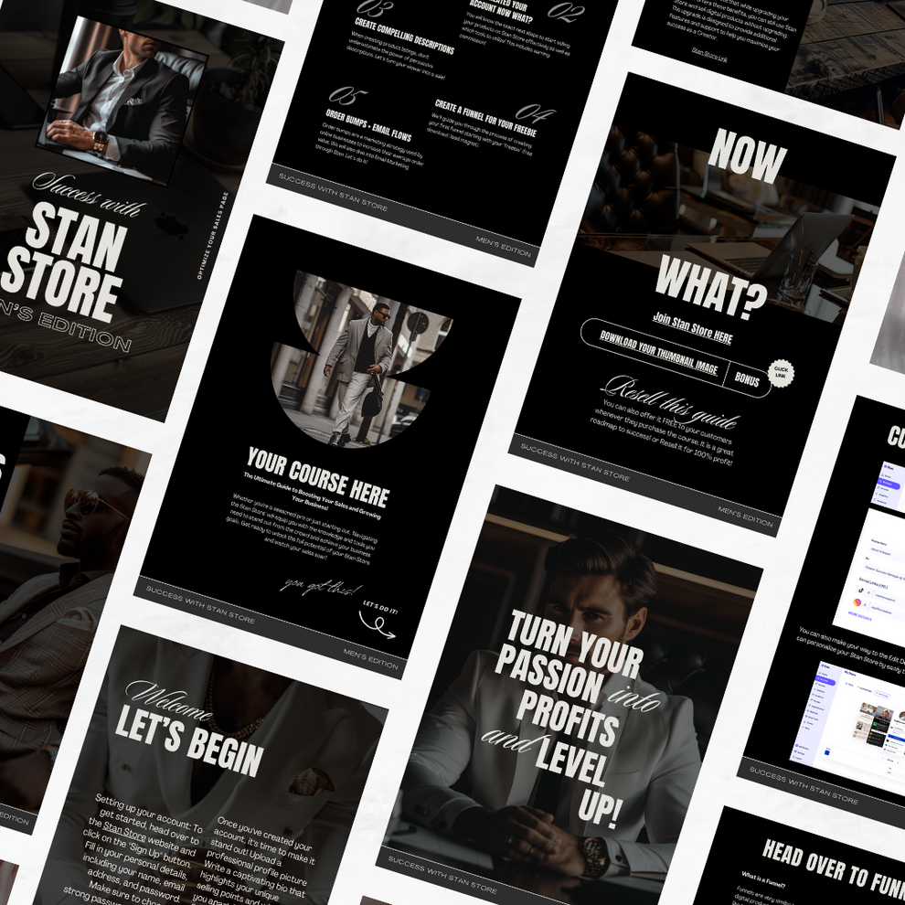 MENS SUCCESS WITH STAN STORE | E-book | MRR/PLR – Love Marketing Team, LLC