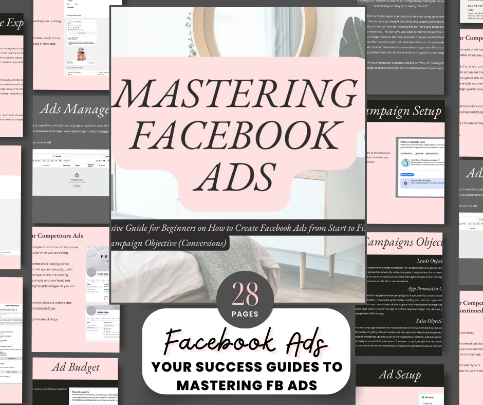 Mastering FB Ads Guide for Beginners – Love Marketing Team, LLC