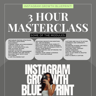 Instagram Growth Blueprint | Mini Masterclass – Love Marketing Team, LLC