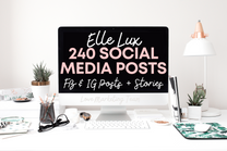 ELLE Lux 240 Social Media (FB & IG Posts & Stories) – Love Marketing Team, LLC
