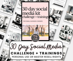 30 Day Social Media Kit Challenge + Workbook (72 pages) – Love ...