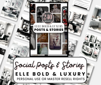 ELLE Lux 240 Social Media (FB & IG Posts & Stories) – Love Marketing Team, LLC