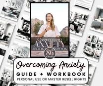 Overcoming Anxiety | Guide + Workbook | 86 pages – Love Marketing Team, LLC