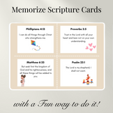 Memorizing Scriptures | 60 Scripture Cards | Faith | Kids – Love ...