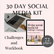 30 Day Social Media Kit Challenge + Workbook (72 pages) – Love ...