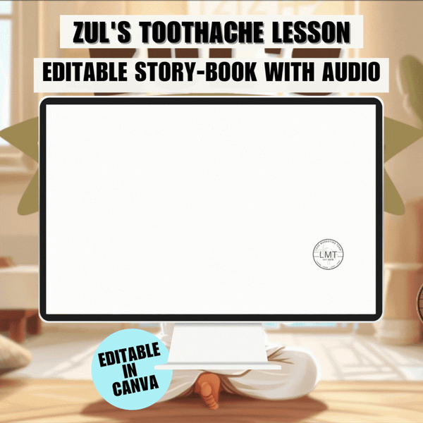 KIDS | "Zul's Toothache Lesson" | Editable Story-book with Audio | Can ...