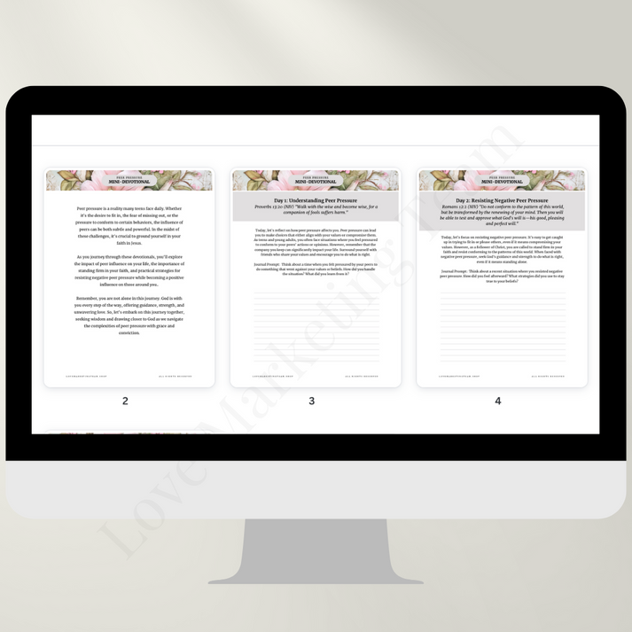 Peer Pressure | 5 Day Devotional Journal | for teens and adults | Fait ...