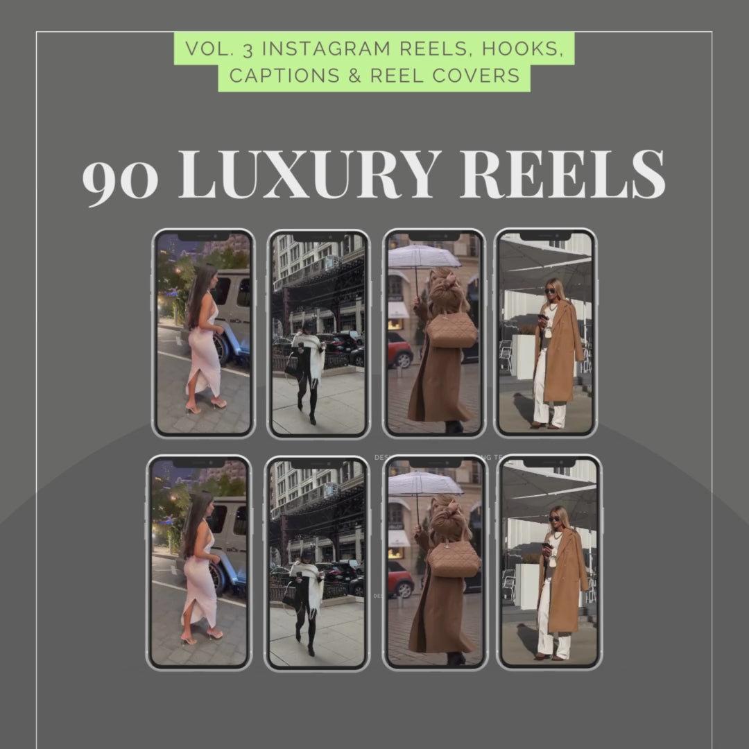 BUNDLE | Vol 1 + 2 + 3 Instagram Reels, Hooks, Captions & Reel Covers ...